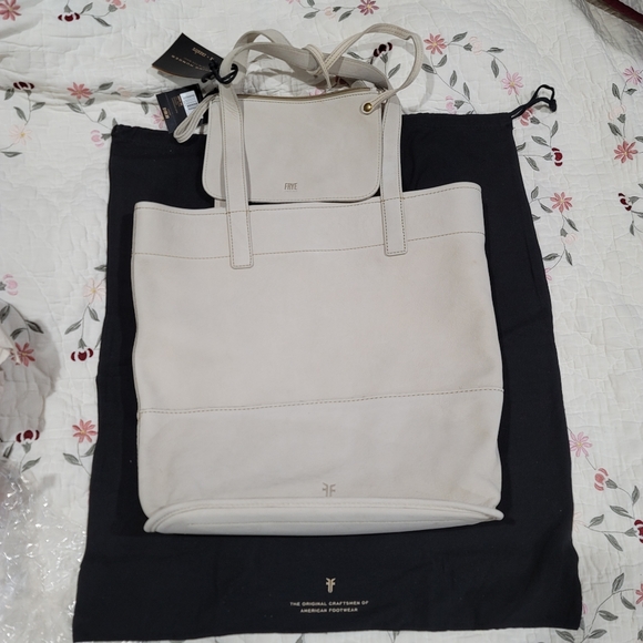 Frye | Bags | Frye Leather Harvest Tote Natural Nwt | Poshmark